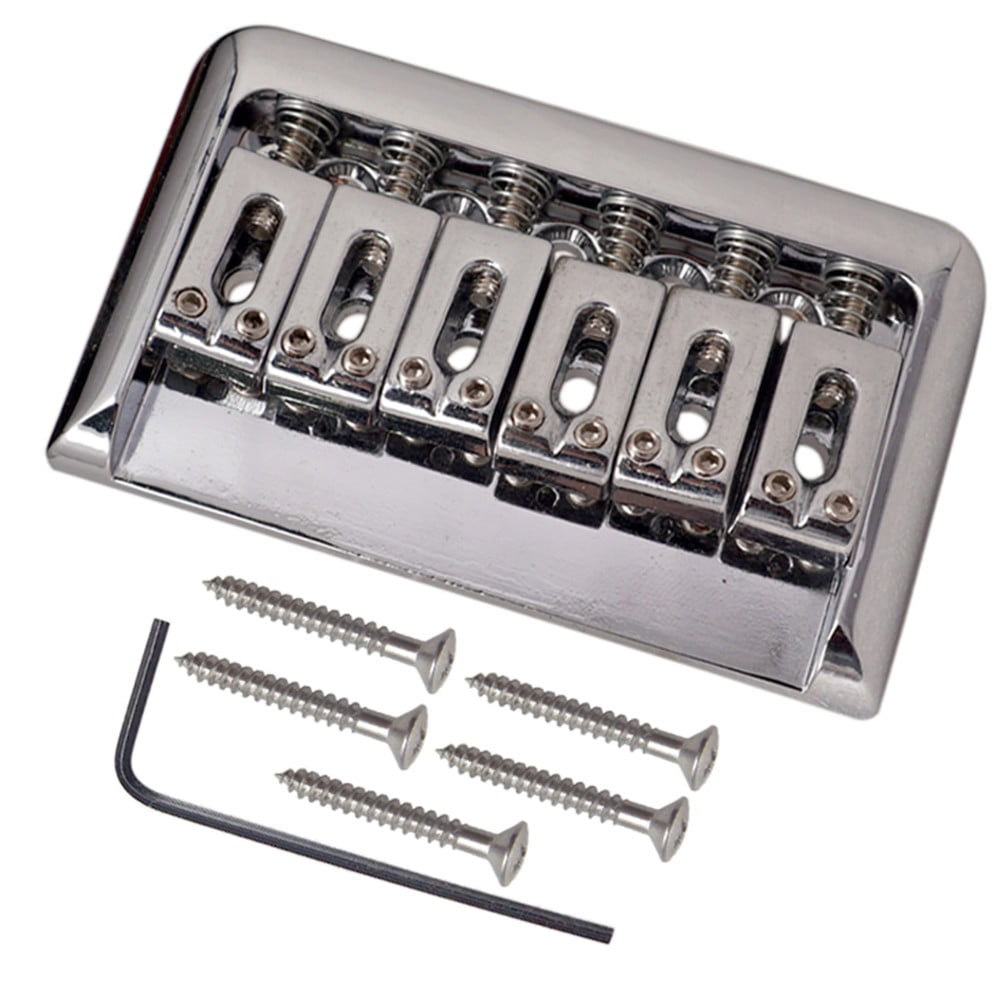 Lierteer Hard Tail String Through Body Bridge 6Strings Fixed Bridges ...