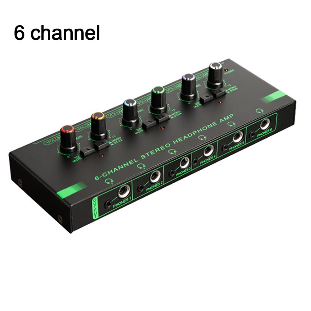 Lierteer Headphone Amp 4/6 Channels Ultra-Compact Stereo Audio Amp With ...
