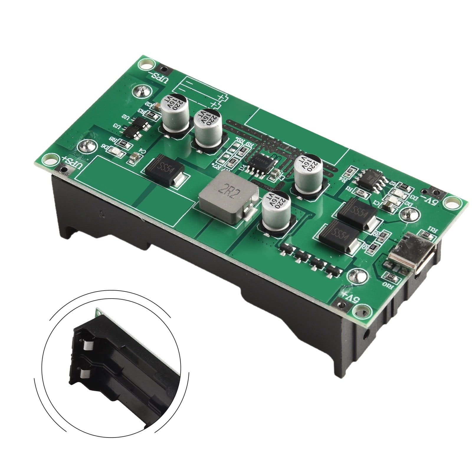 Lierteer High Power Lithium Battery Boost Module 9V UPS With Battery ...