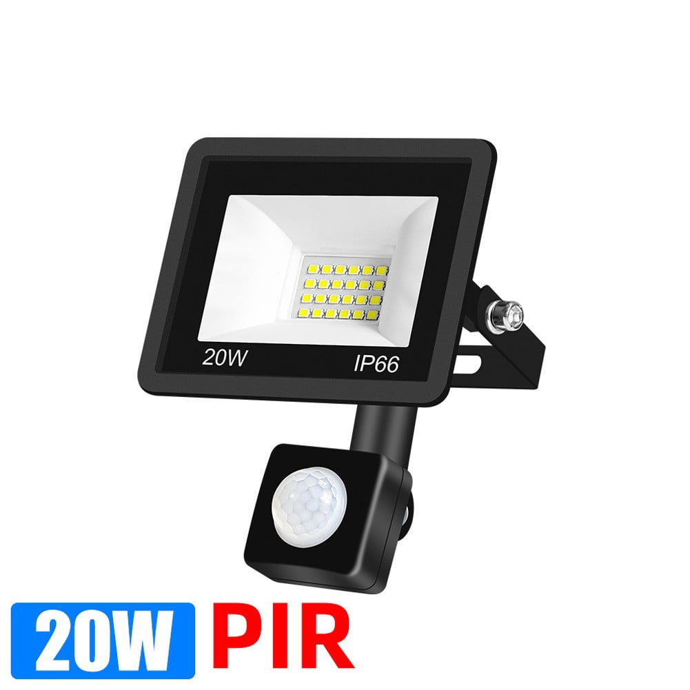 Lierteer LED Motion Sensor Flood Light Outdoor 100W Waterproof Security ...