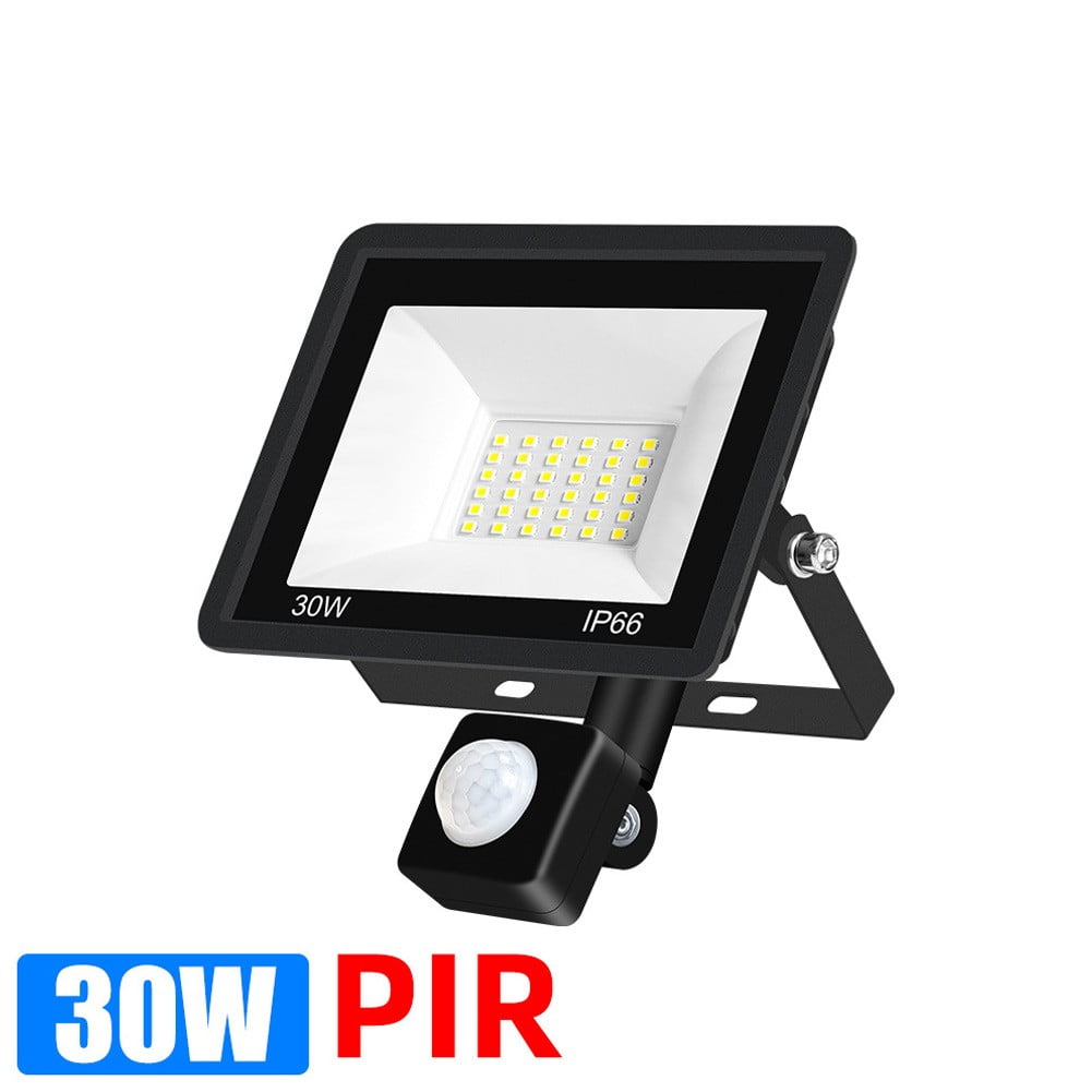 Lierteer LED Motion Sensor Flood Light Outdoor 100W Waterproof Security ...