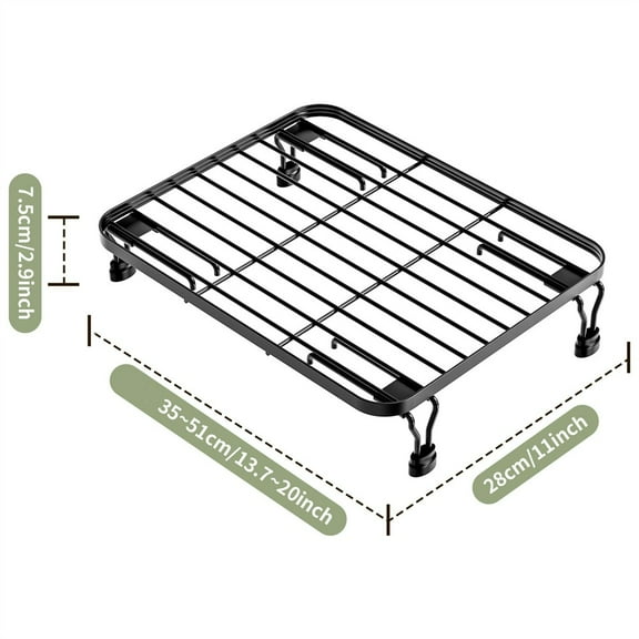 Better Homes & Gardens 3-Section Steel Plate Organizer Rack for Cabinet ...