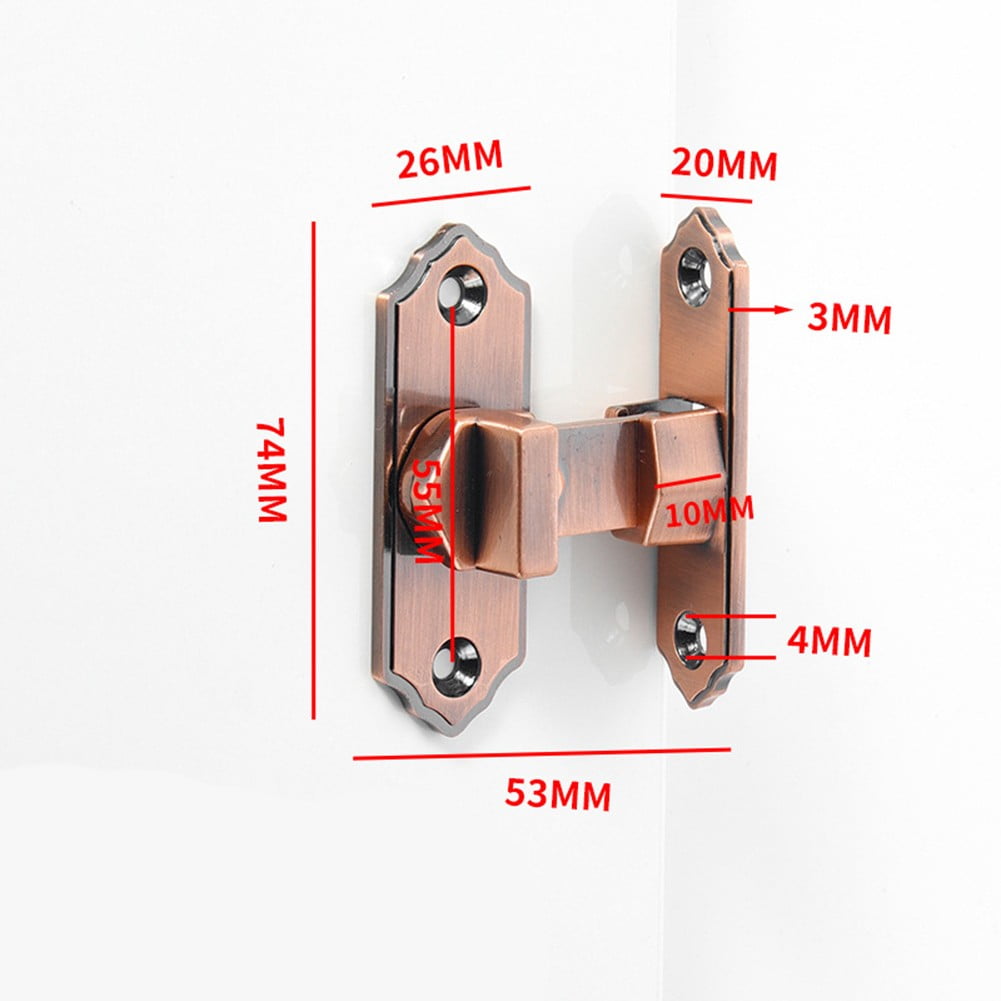 Lierteer Left and right latch,mounted latch,90° lock Door latch door ...