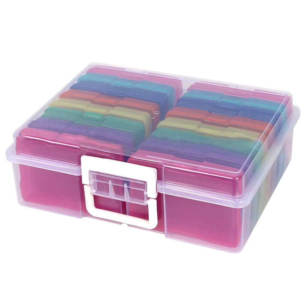 Lierteer Pp Photo Storage Box Organizer with indoor Containers for ...