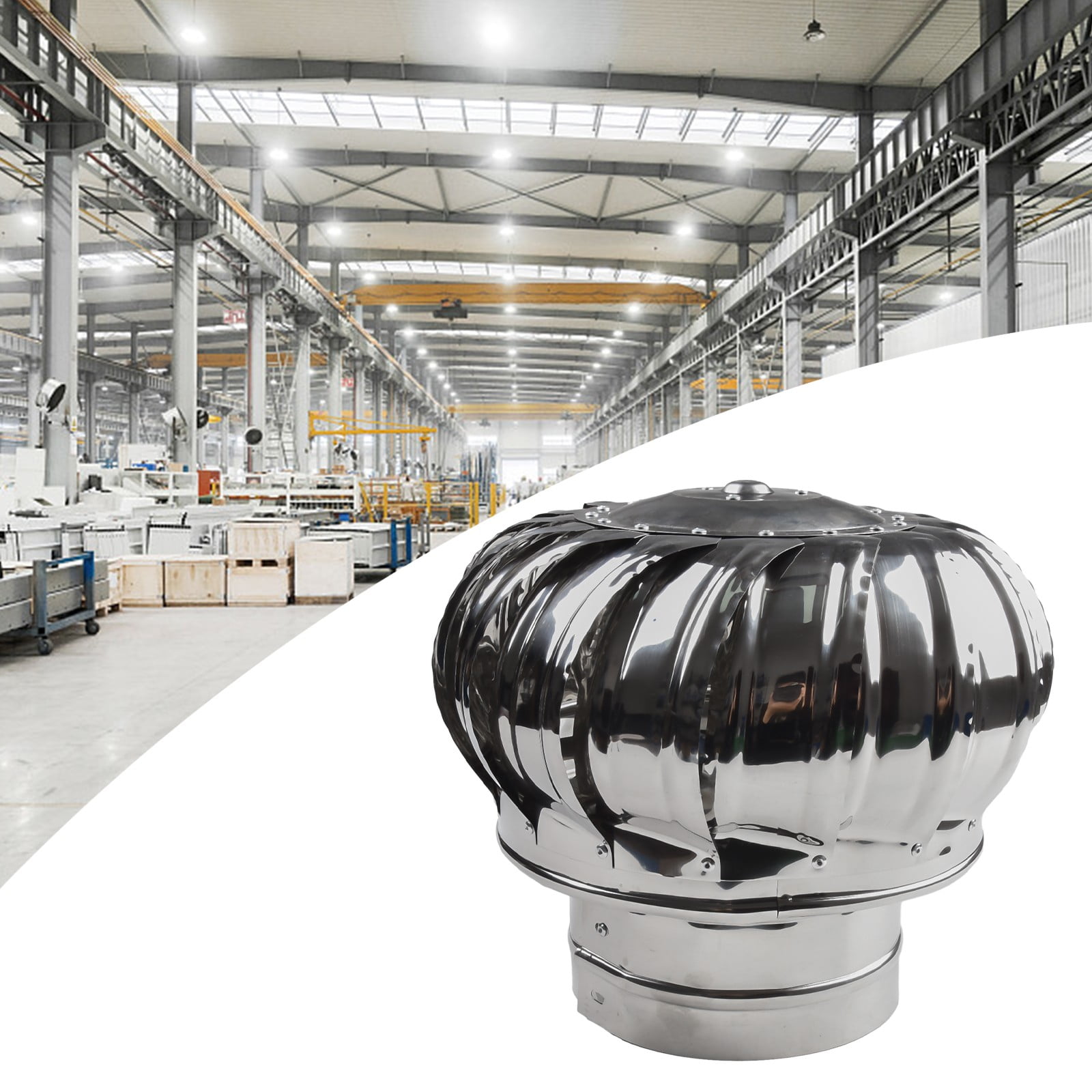 Lierteer Rotating Stainless Steel Chimney Cowl Cap: Protects Flue Pipe ...