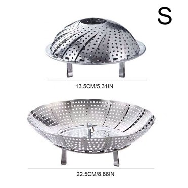 GoodCook Everyday Large Stainless Steel Steamer Basket for Cooking ...