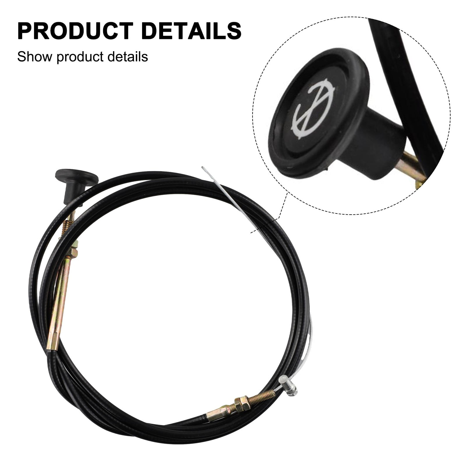 Lierteer Stop Choke Bowden Cable Wire Control Bonnet Throttle Engine ...