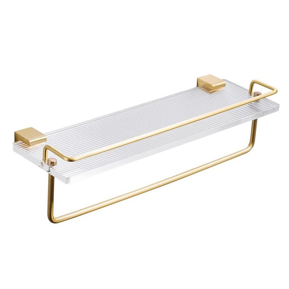 Lierteer Stylish Wall-Mounted Bathroom Shelf: Premium Space Aluminum ...