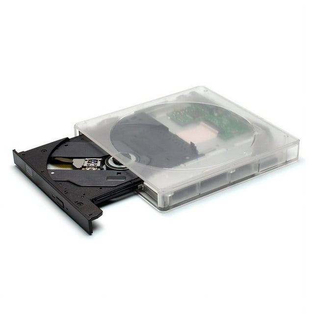 Lierteer Transparent External Drive USB 3.0/Type-C External DVD RW C&D ...