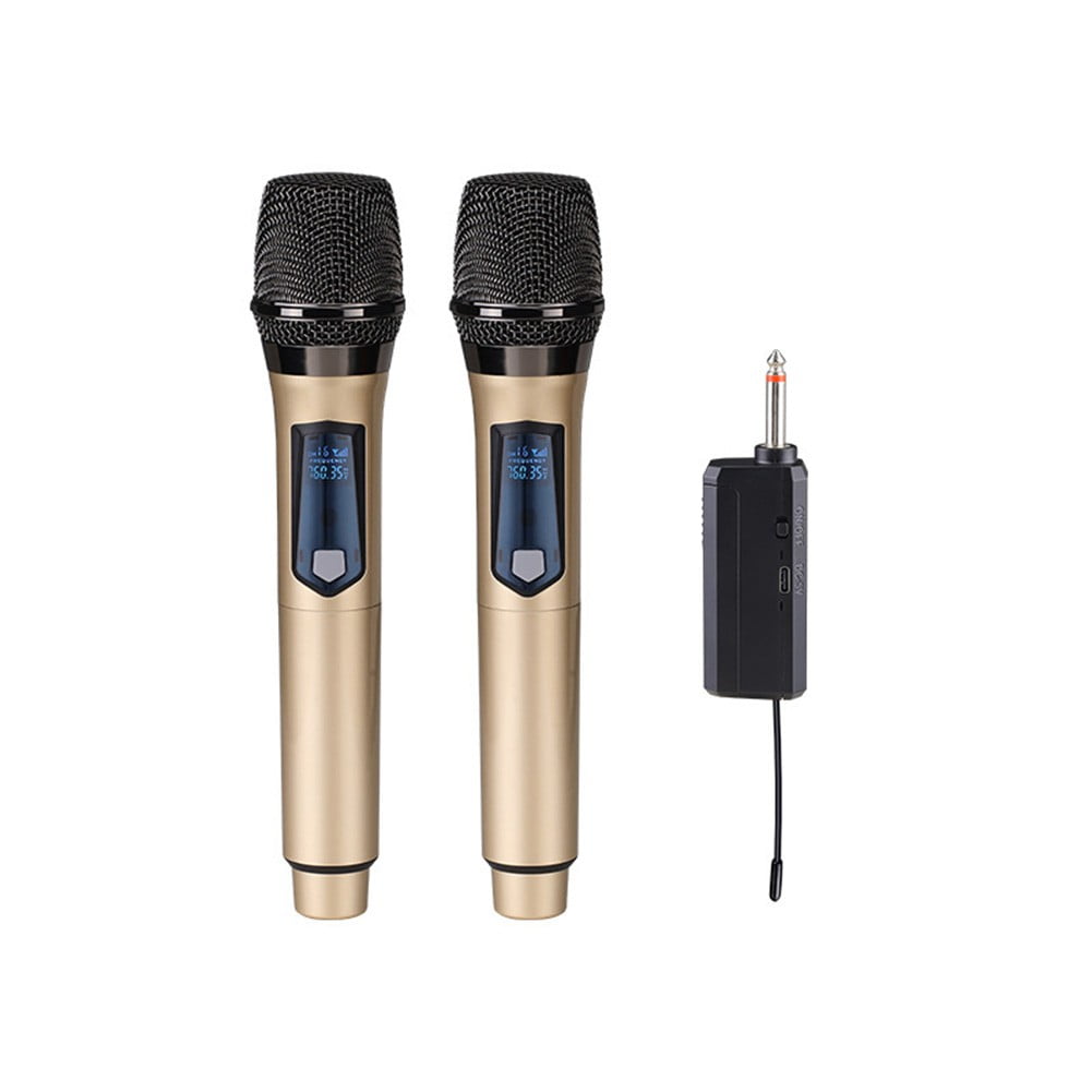 Lierteer UHF Handheld Wireless Microphone Rechargeable Live Streaming ...