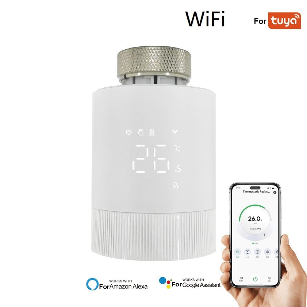 Lierteer WiFi Smart Thermostat TRV For Tuya Programmable Mode ...