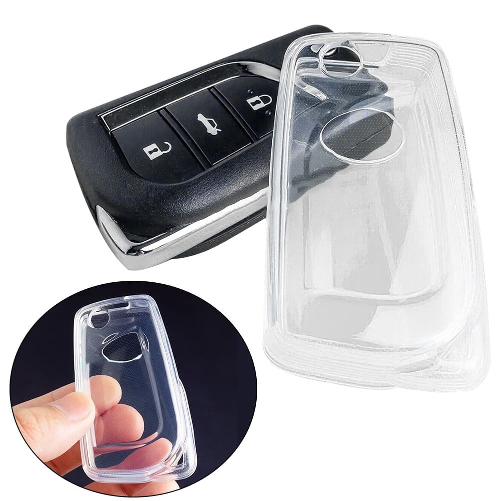 Lierteer for Toyota RAV4 2019-2023 Transparent Clear Flip Key Fob Cover ...