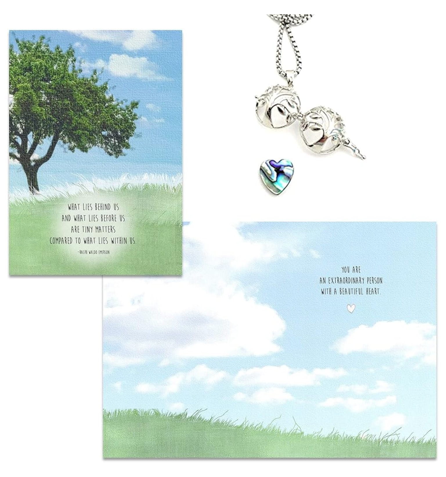 - What Lies Within Us Beautiful Heart Greeting Card and Abalone Heart ...