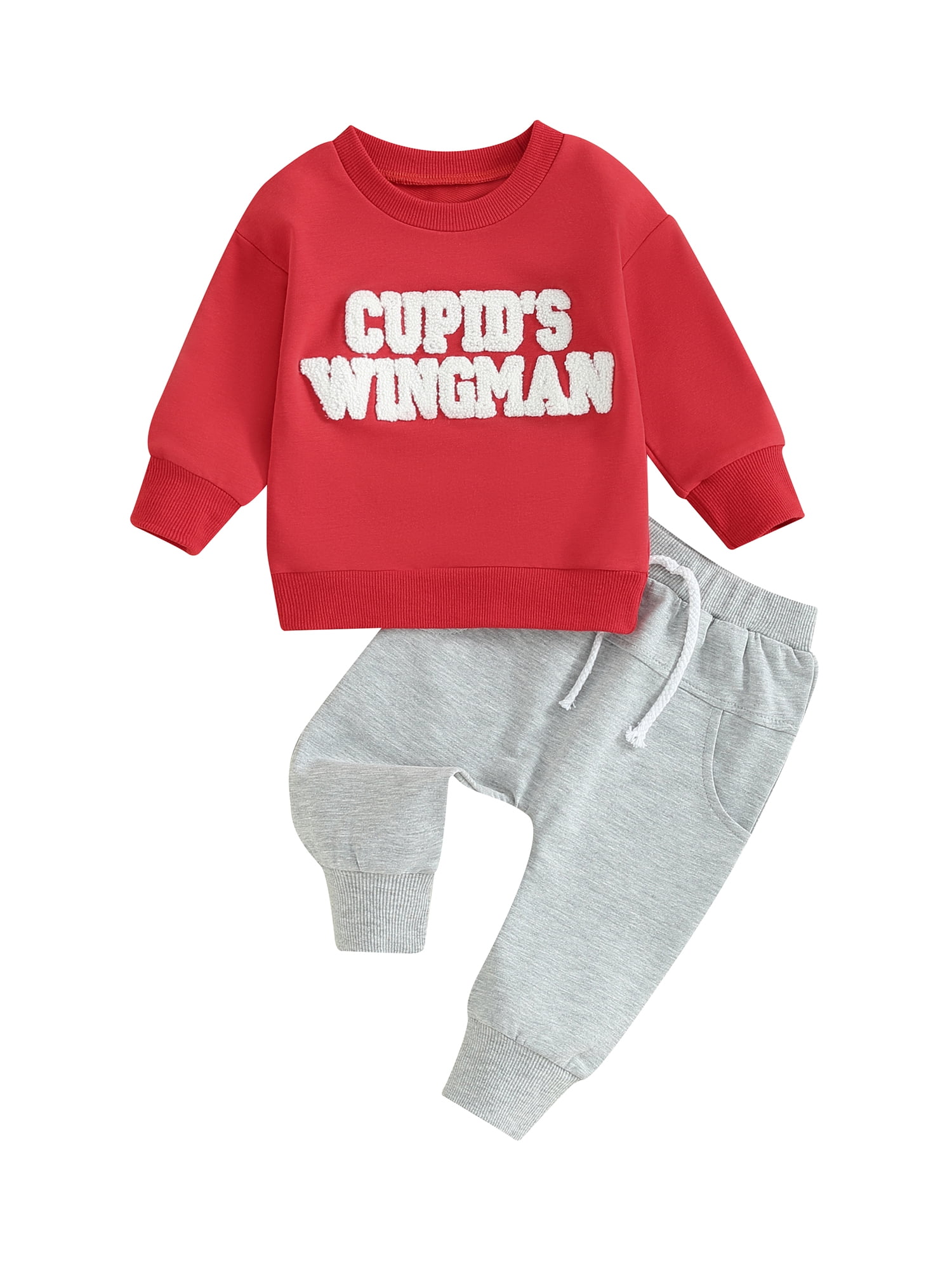 Lieserram Baby Toddler Boys Pants Outfits, 0 6 12 18 24 Months 2T 3T Long Sleeve Crew Neck ...