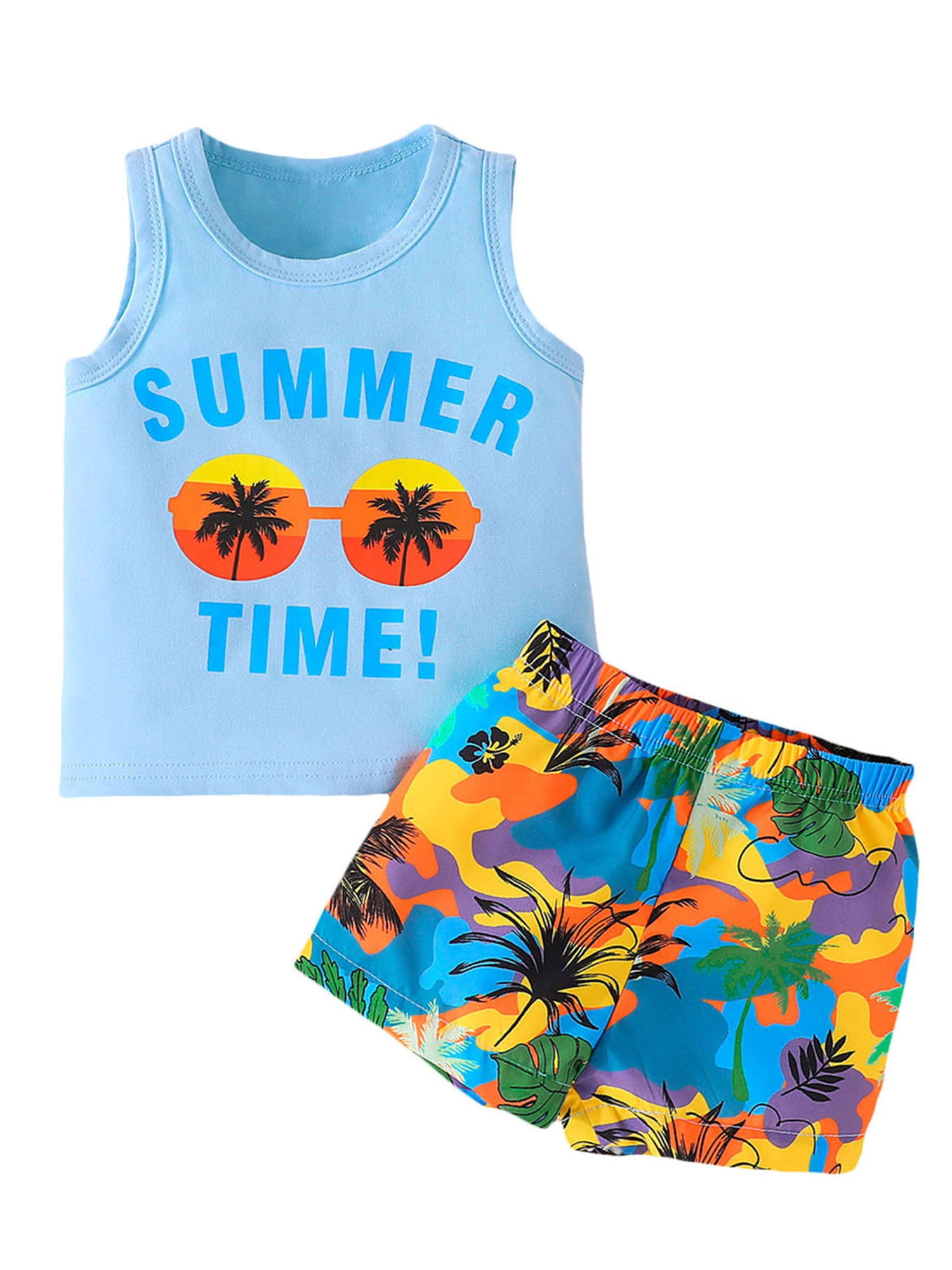 Lieserram Baby Toddler Boys Vest Shorts Clothes Set, 6M 9M 12M 18M 24M ...