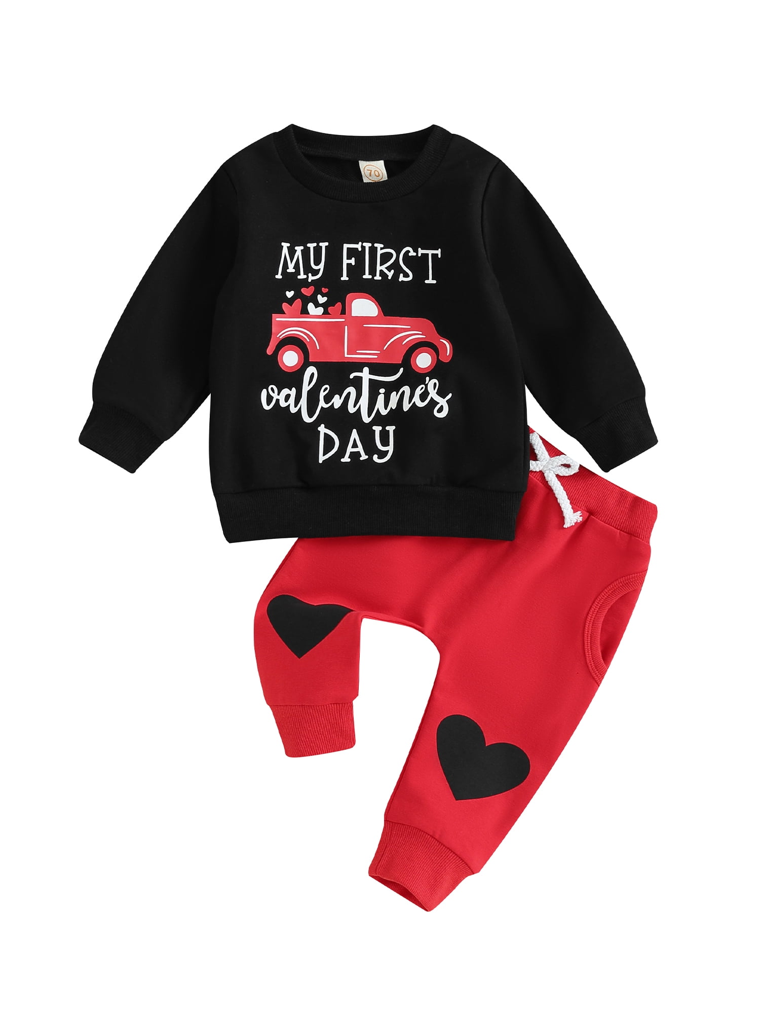 Lieserram Baby Toddler Girls 2PCS Pants Clothes Sets 0 6 12 18 24 Months Long Sleeve Letter ...