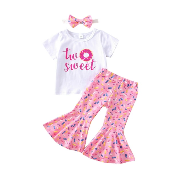 Lieserram Summer Toddler Girl Clothes 18 24 Months 2T Outfits Short ...