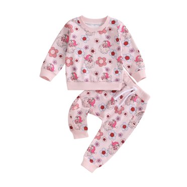 Disney Princess Baby Toddler Girl Sweatshirts and Jogger Pants 2Pcs ...