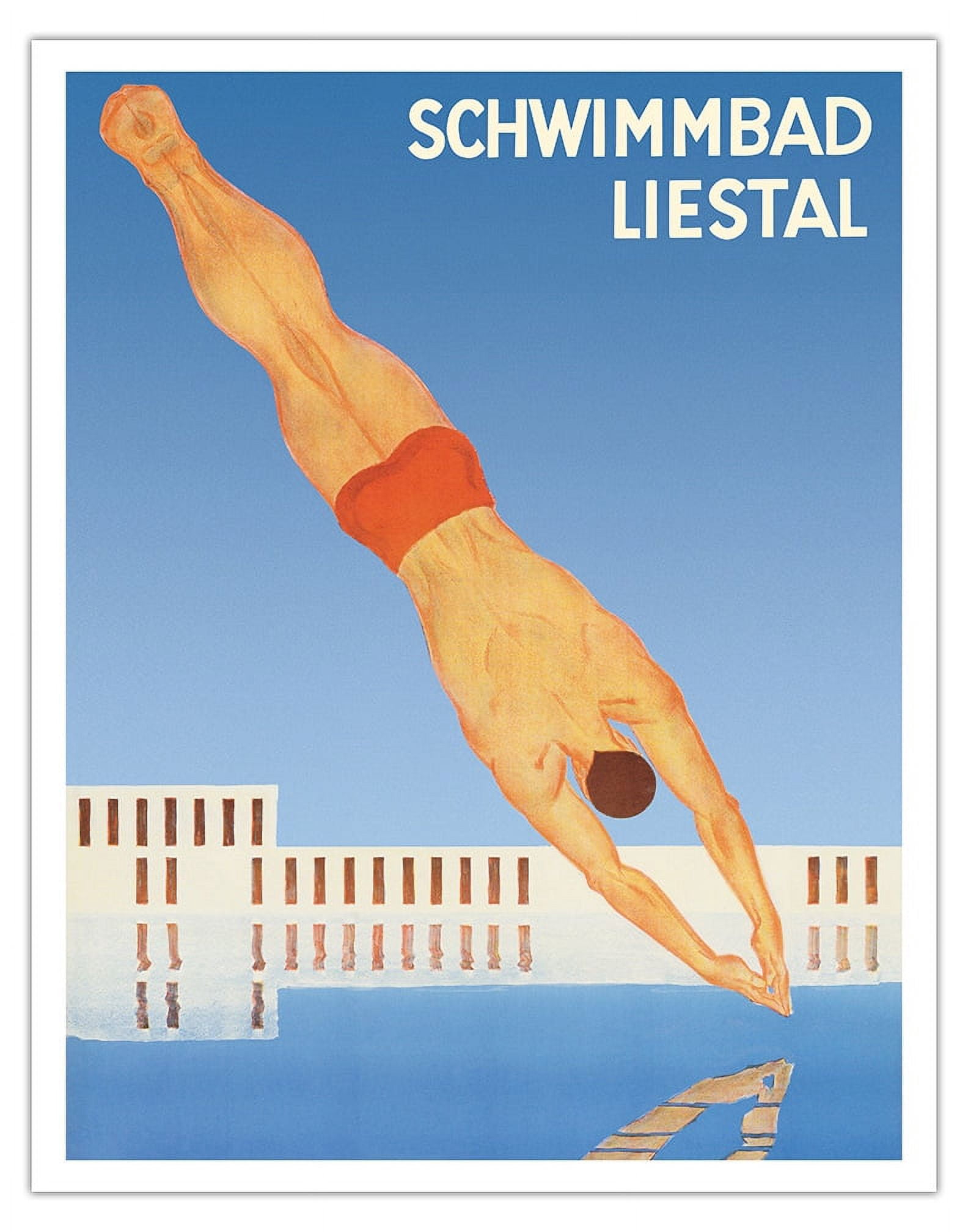 Liestal Switzerland - Swimming Pool (Schwimmbad) - Vintage Travel ...