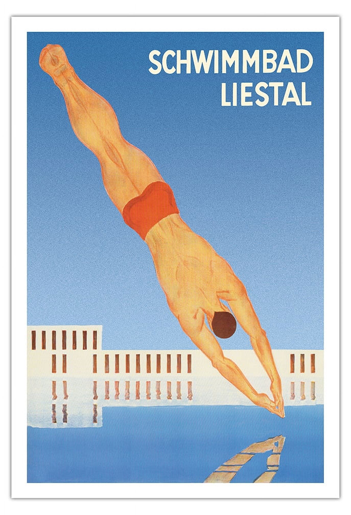 Liestal Switzerland - Swimming Pool (Schwimmbad) - Vintage Travel ...