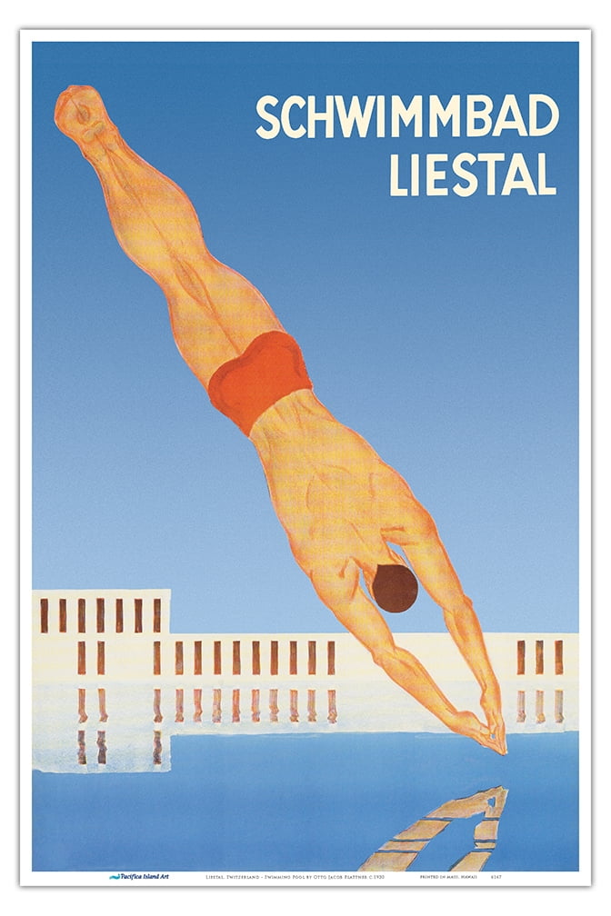 Liestal Switzerland - Swimming Pool (Schwimmbad) - Vintage Travel ...