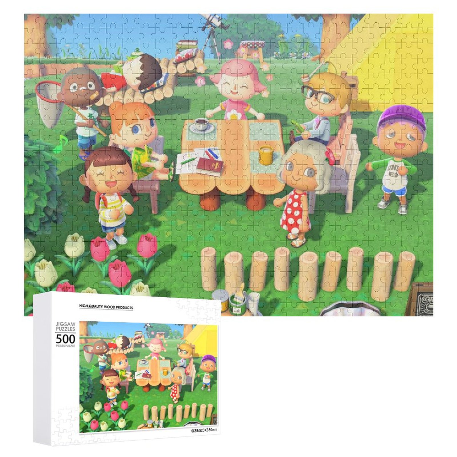 Life Animal Crossing New Horizons Wooden Jigsaw Puzzles Accessories ...