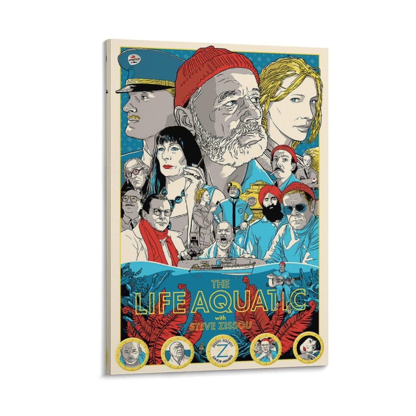 The Life Aquatic with Steve Zissou Adventure Comedy Movie Poster (1 ...