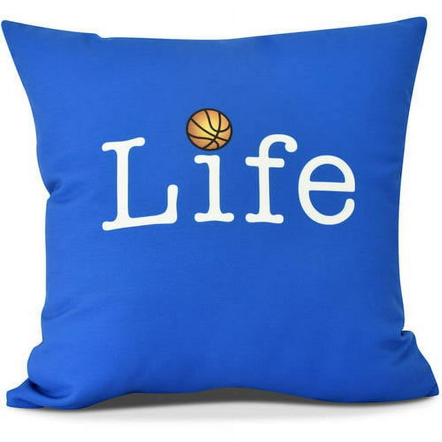 Life + Ball Word Print Pillow - Walmart Business Supplies