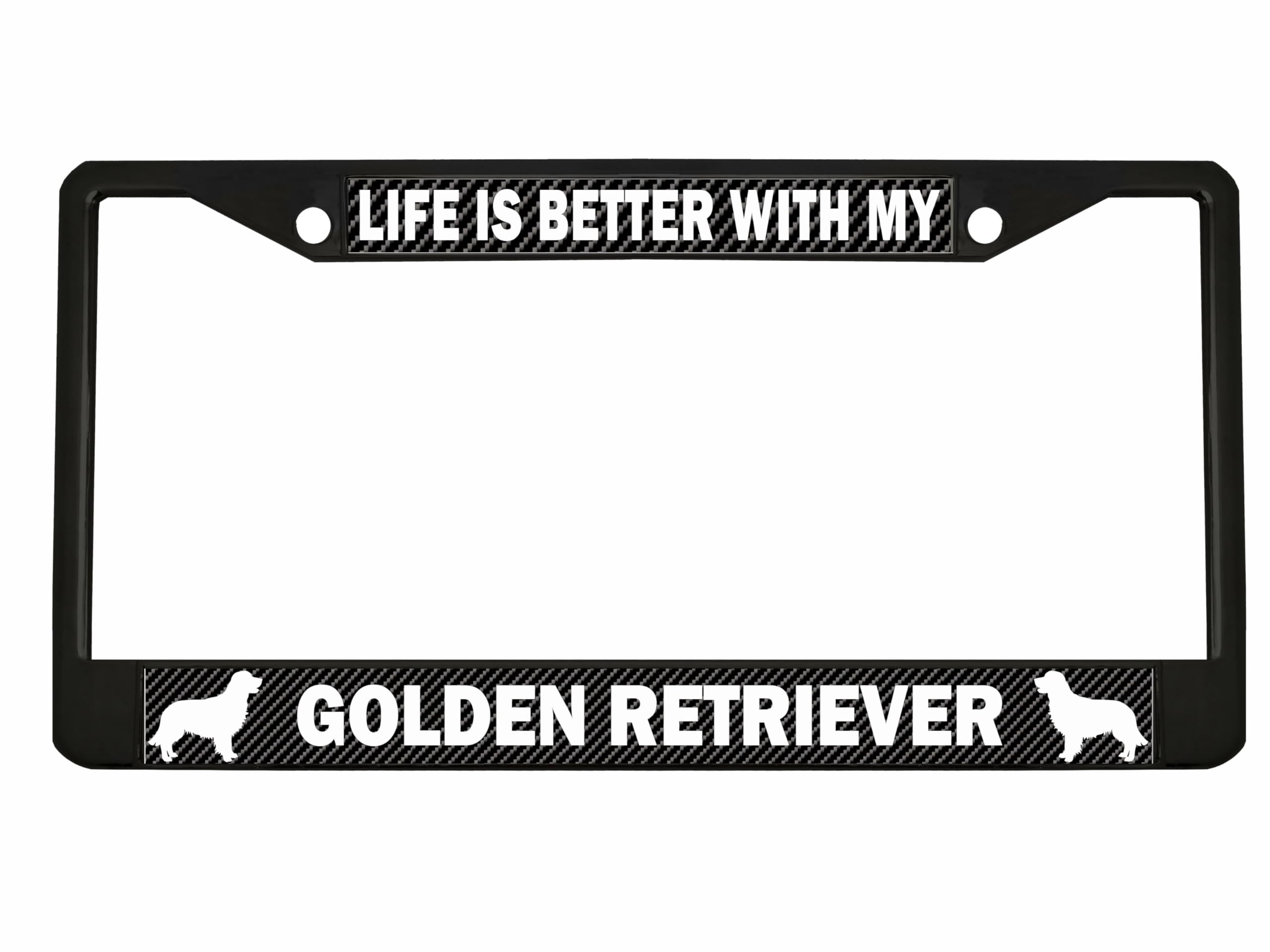 Life is Better with My Golden Retriever Style Dog Metal License Plate ...