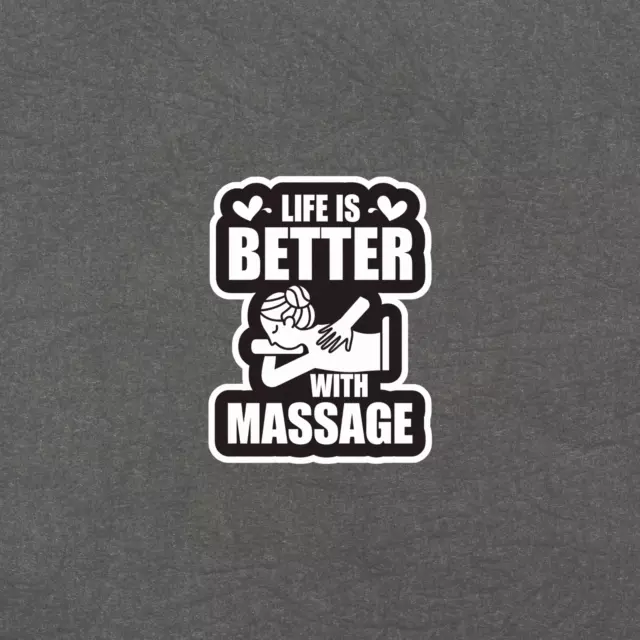 Life Is Better With Massage Massage Therapist Stickerphone Decal Water ...