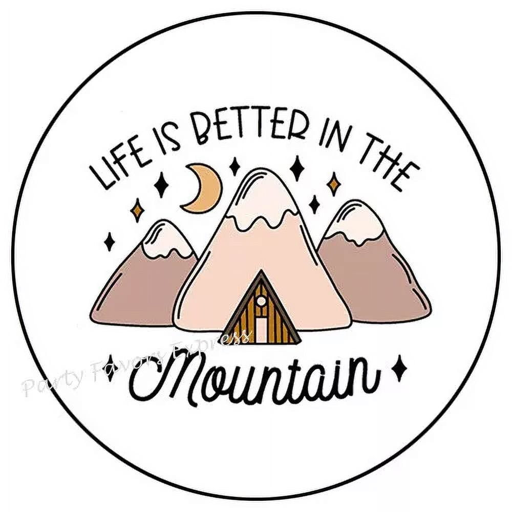 Life Is Better In The Mountains Labels Envelope Seals Sticker Party ...