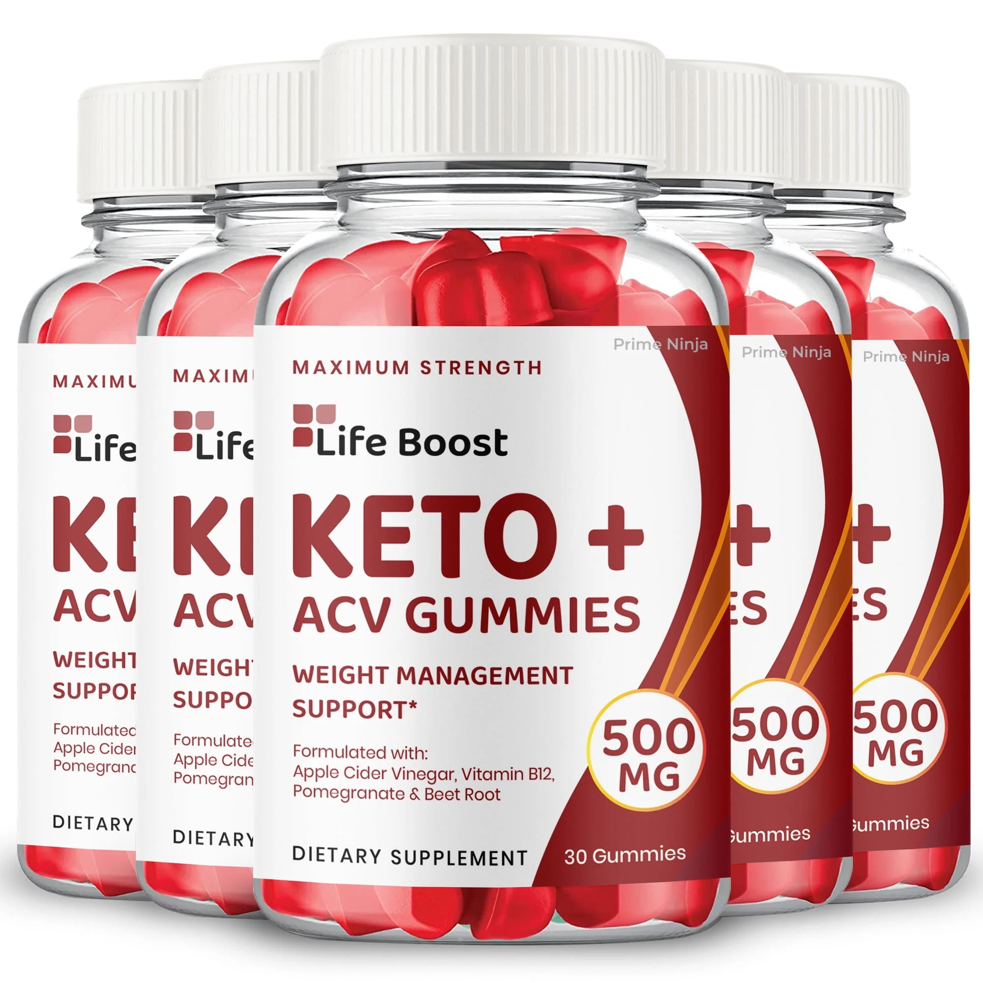 Life Boost Keto ACV Gummies, Powerful Formula, Maximum Strength (5 Pack ...