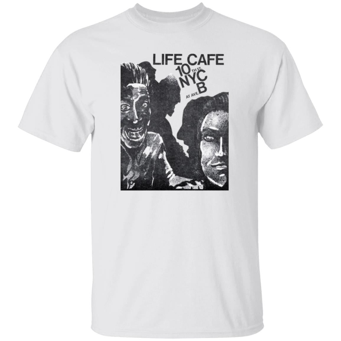 Life Cafe T-Shirt | New York City Nightlife Fashion Retro - Walmart.com