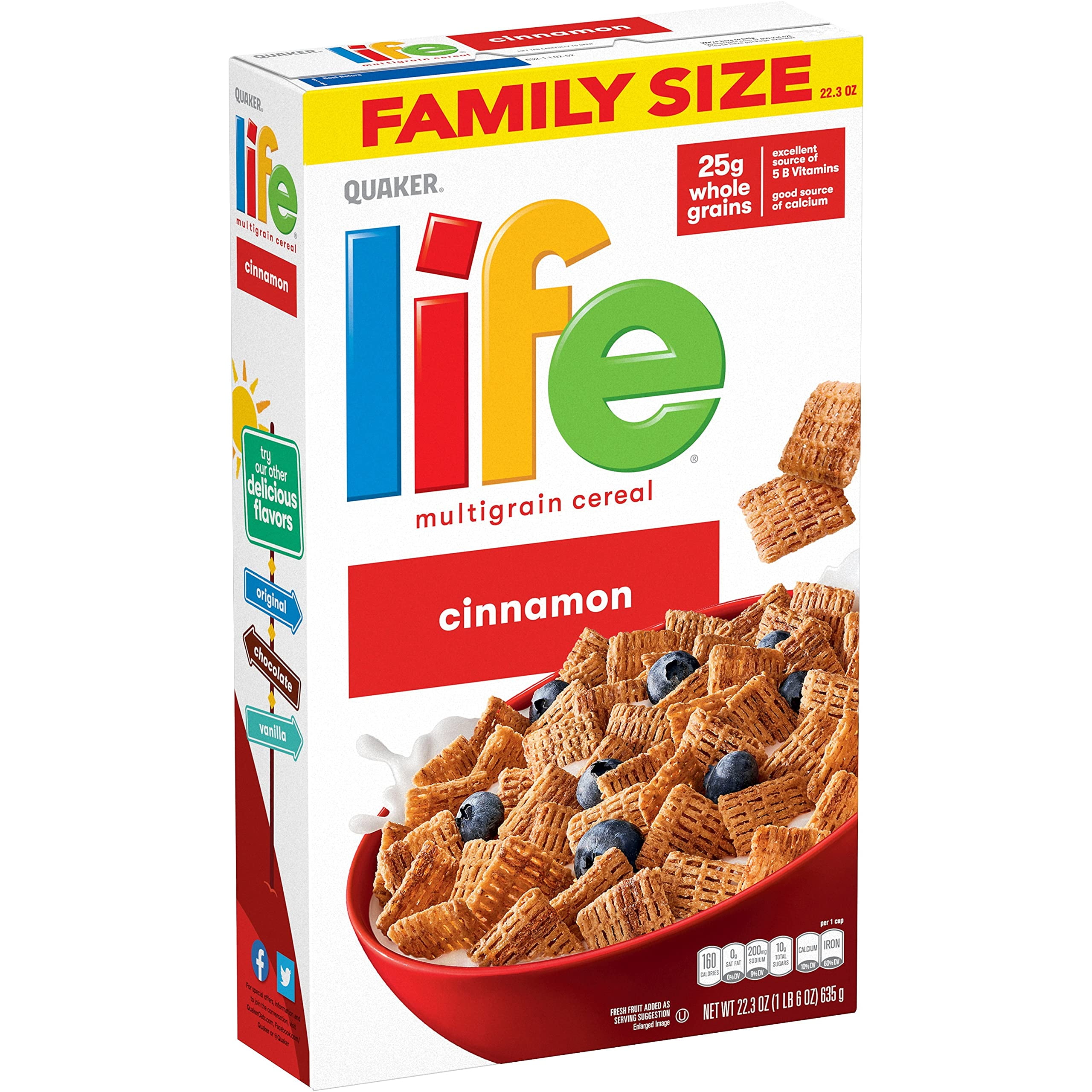 Life Cereal, Cinnamon, 22.3Oz Box - Walmart.com