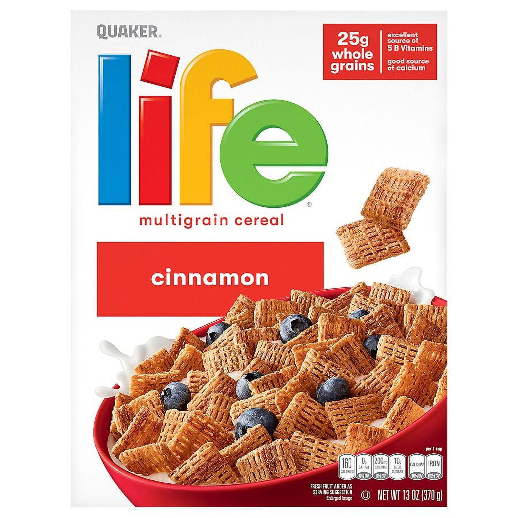 Life Cinnamon Multigrain Breakfast Cereal 13.0 oz - Walmart.com