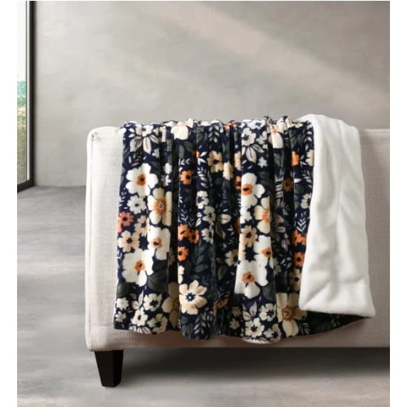 Life Comfort, Faux Fur Throw, 60” x 70” Reversible Plush, Ultra Soft ...