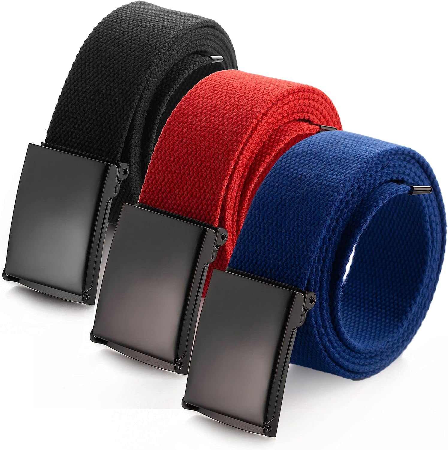 Life Cut To Fit Canvas Web Belt Size Up to 52" with Flip-Top Solid ...