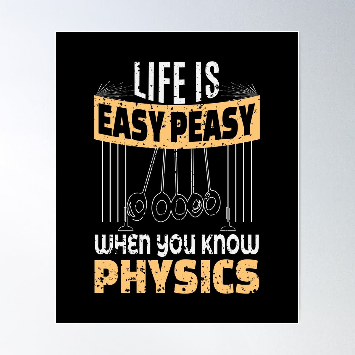 Life Is Easy Peasy When You Know Physics, Funny Physics T Shirt, Back ...