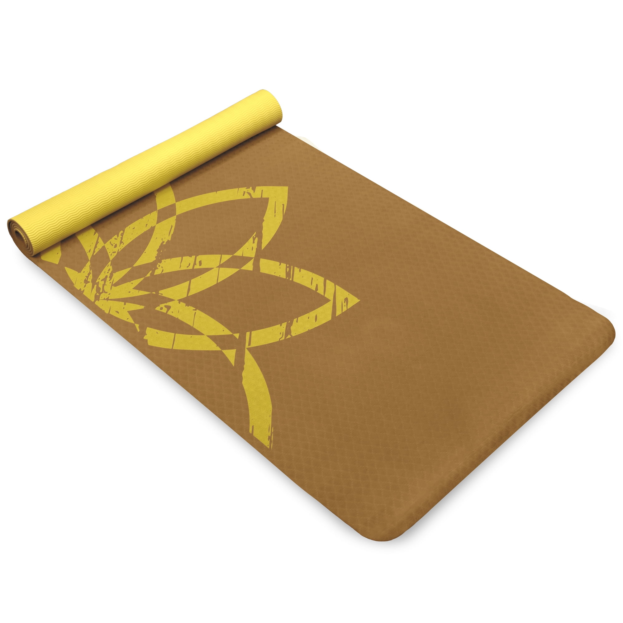 Life Energy 4mm EkoSmart Yoga Mat with Carry Strap, Terra Life ...