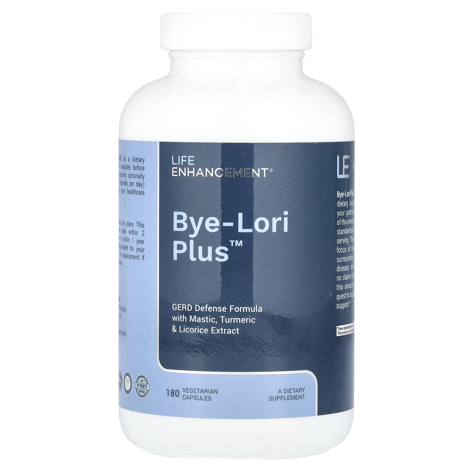 Life Enhancement Bye-Lori Plus™, 180 Vegetarian Capsules - Walmart.com