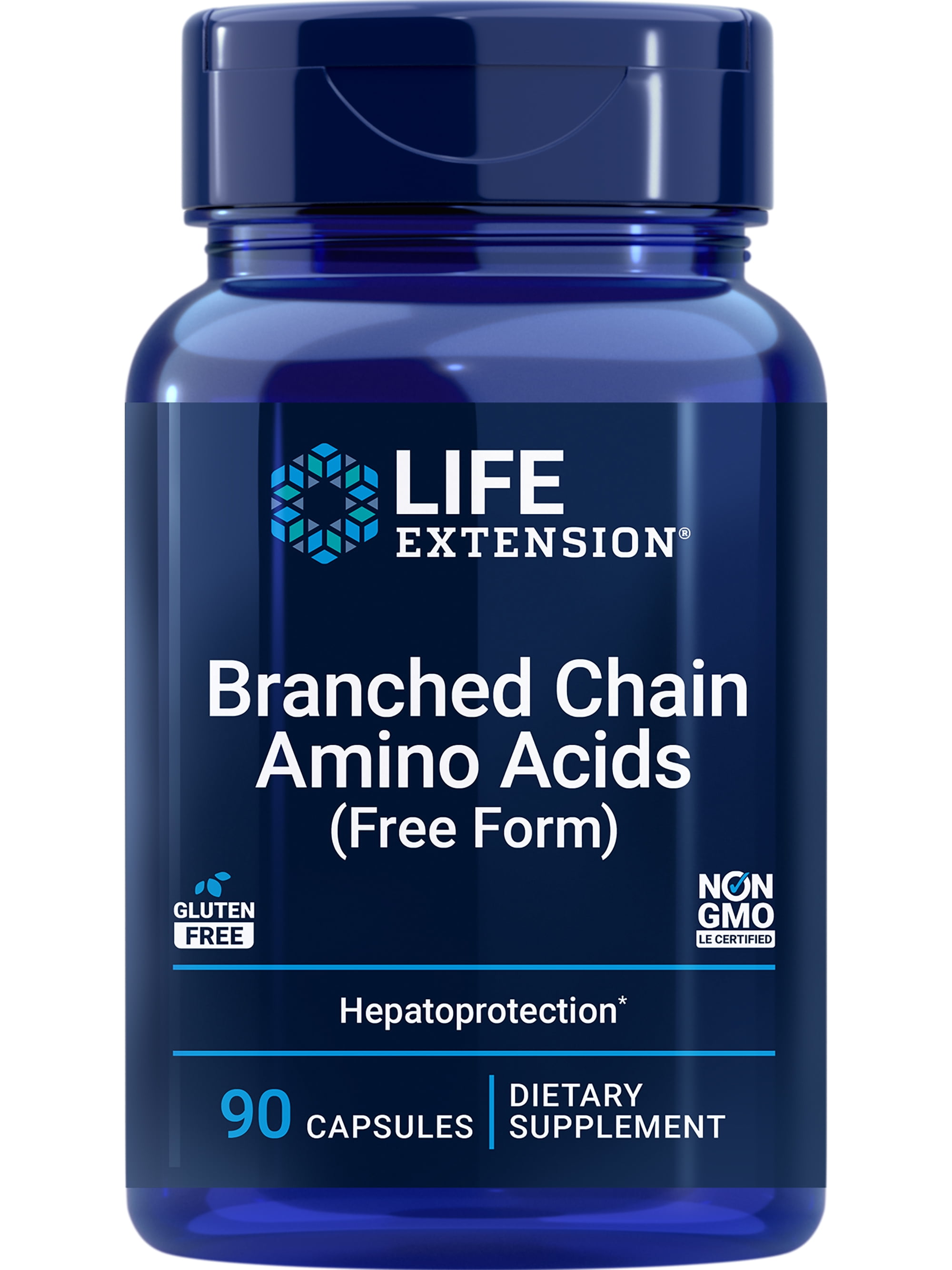 Life Extension Branched Chain Amino Acids, 90 Pills - Promotes Muscle ...