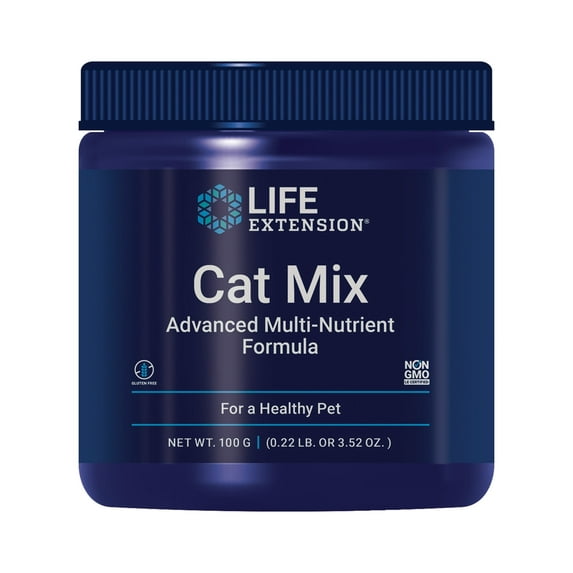 Life Extension Cat Nutrition Powder - Vitamins & Supplements for Kitty Health - Gluten free, Non ...