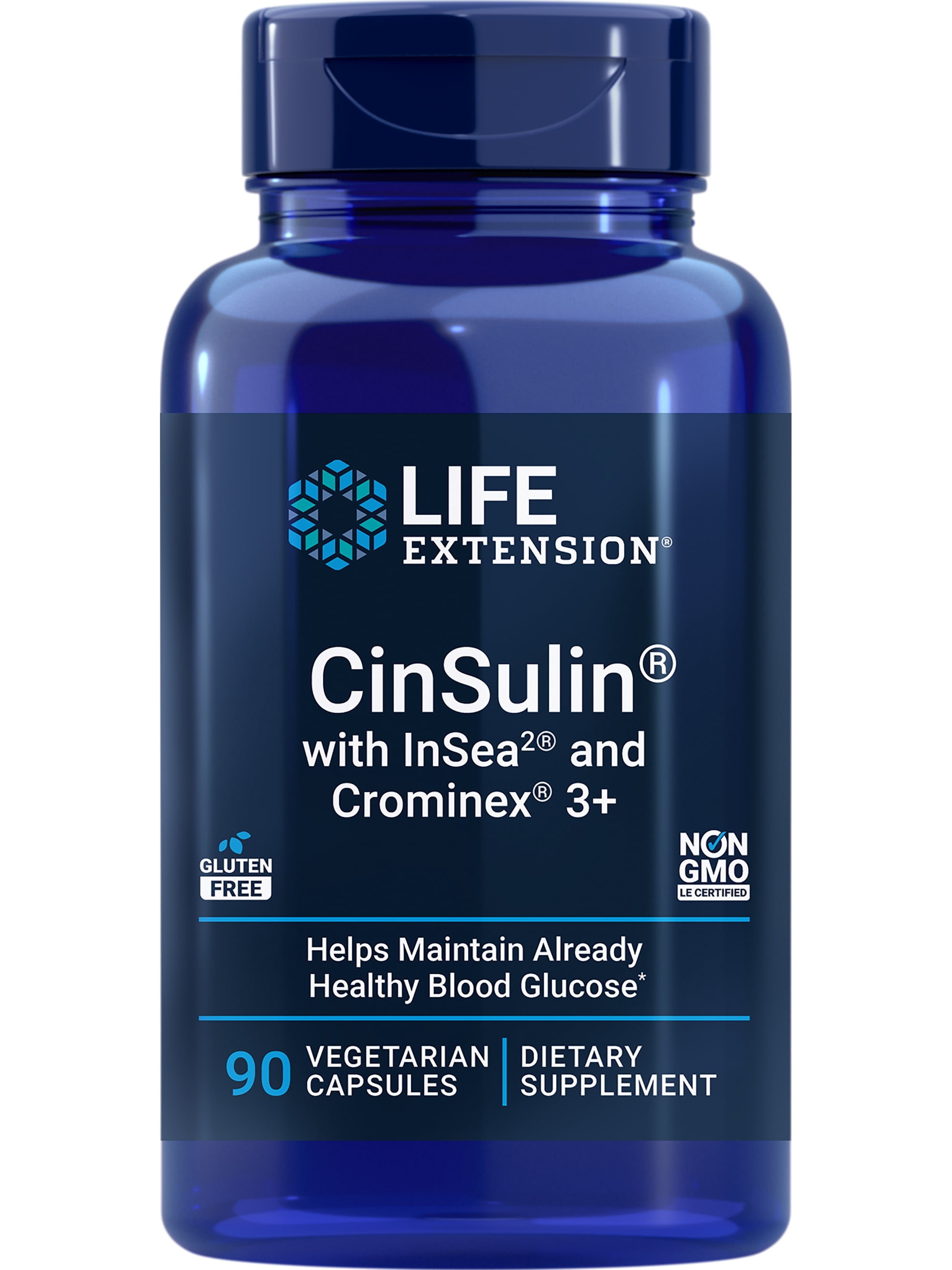 Life Extension CinSulin with InSea2 and Crominex 3+, Blood Sugar ...