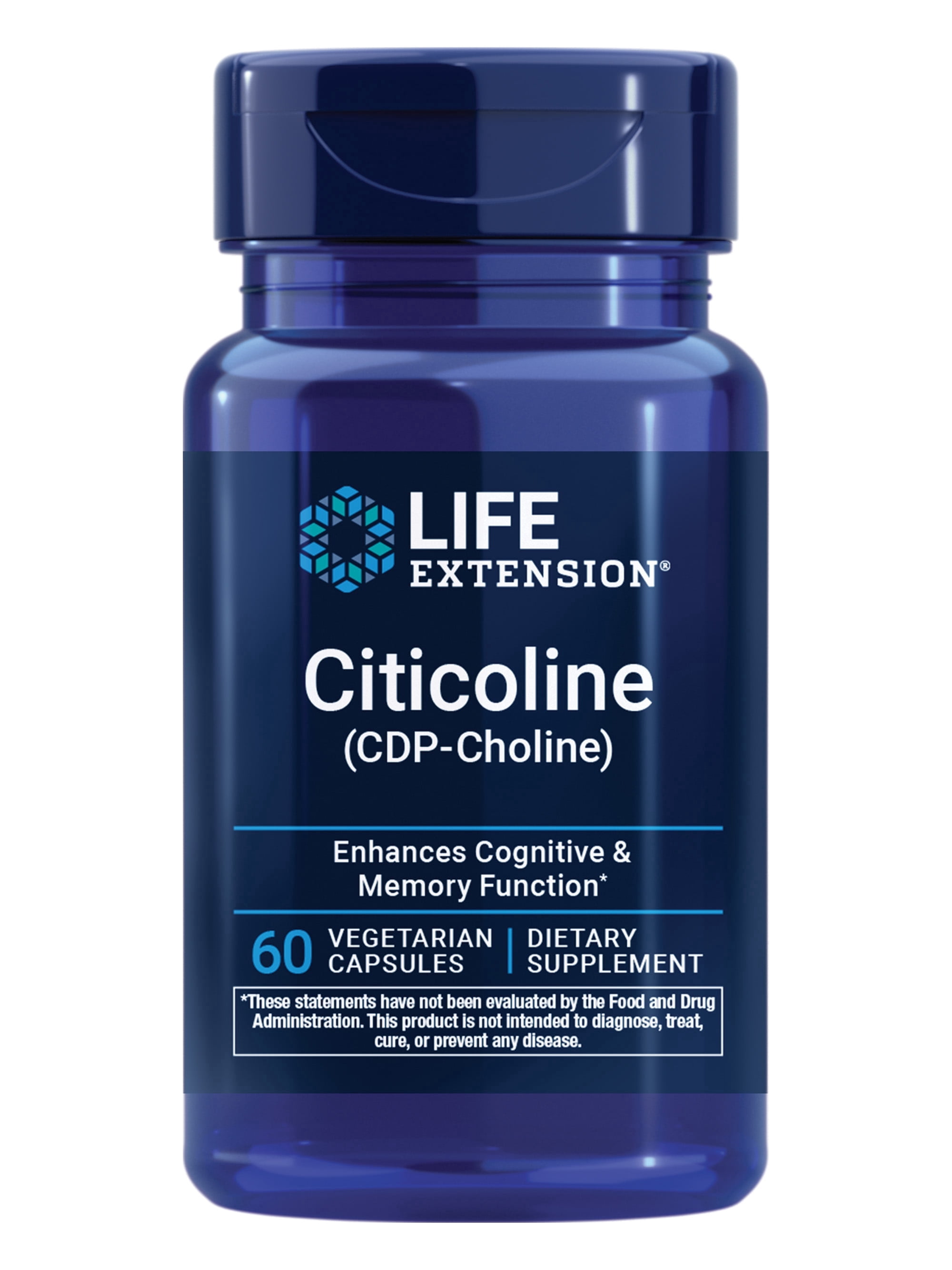 Life Extension Citicoline, 500 mg Cognizin, Memory, Focus, Brain Energy ...