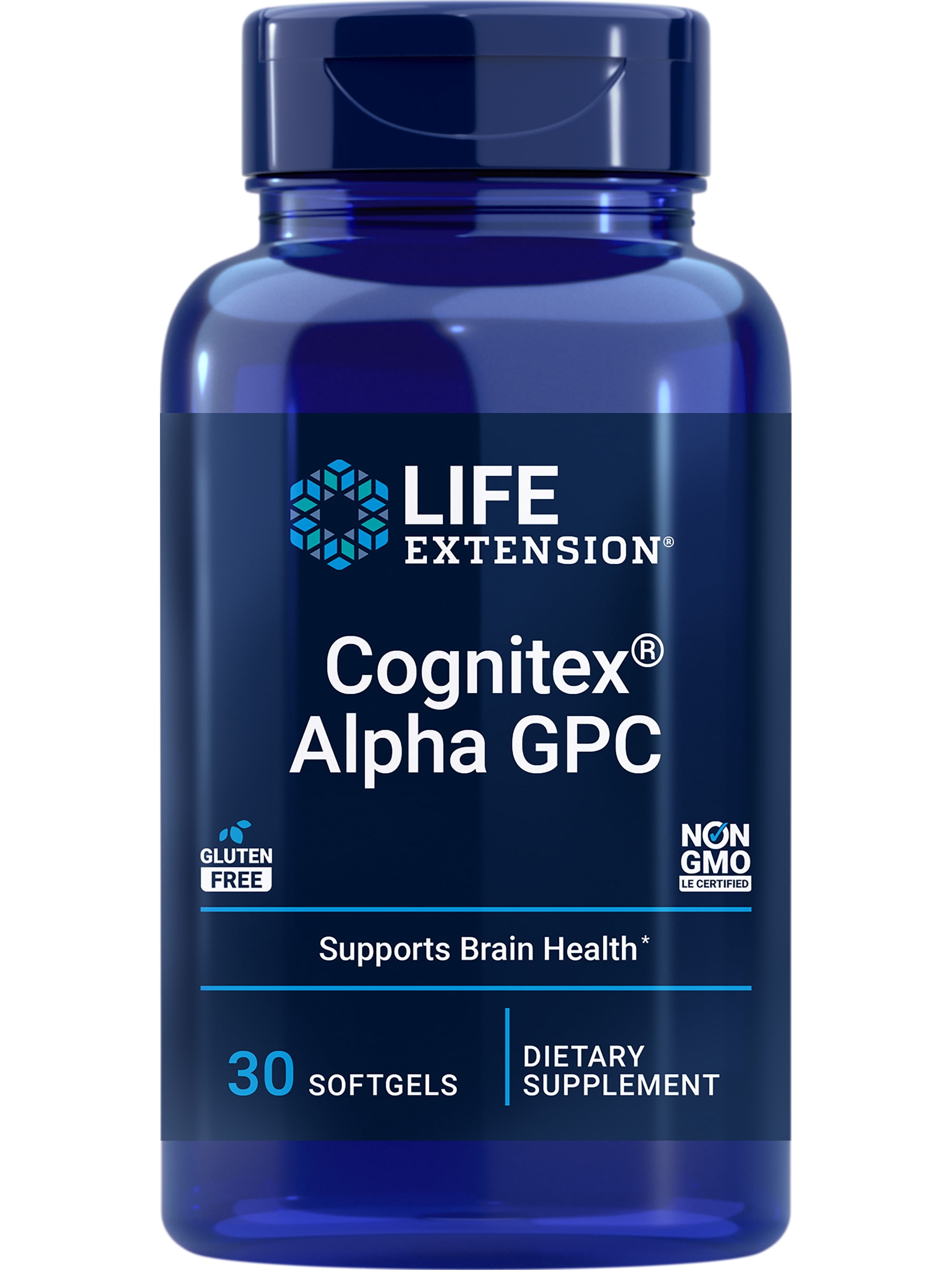 Life Extension Cognitex Alpha GPC – Alpha-Glyceryl Phosphoryl Choline ...