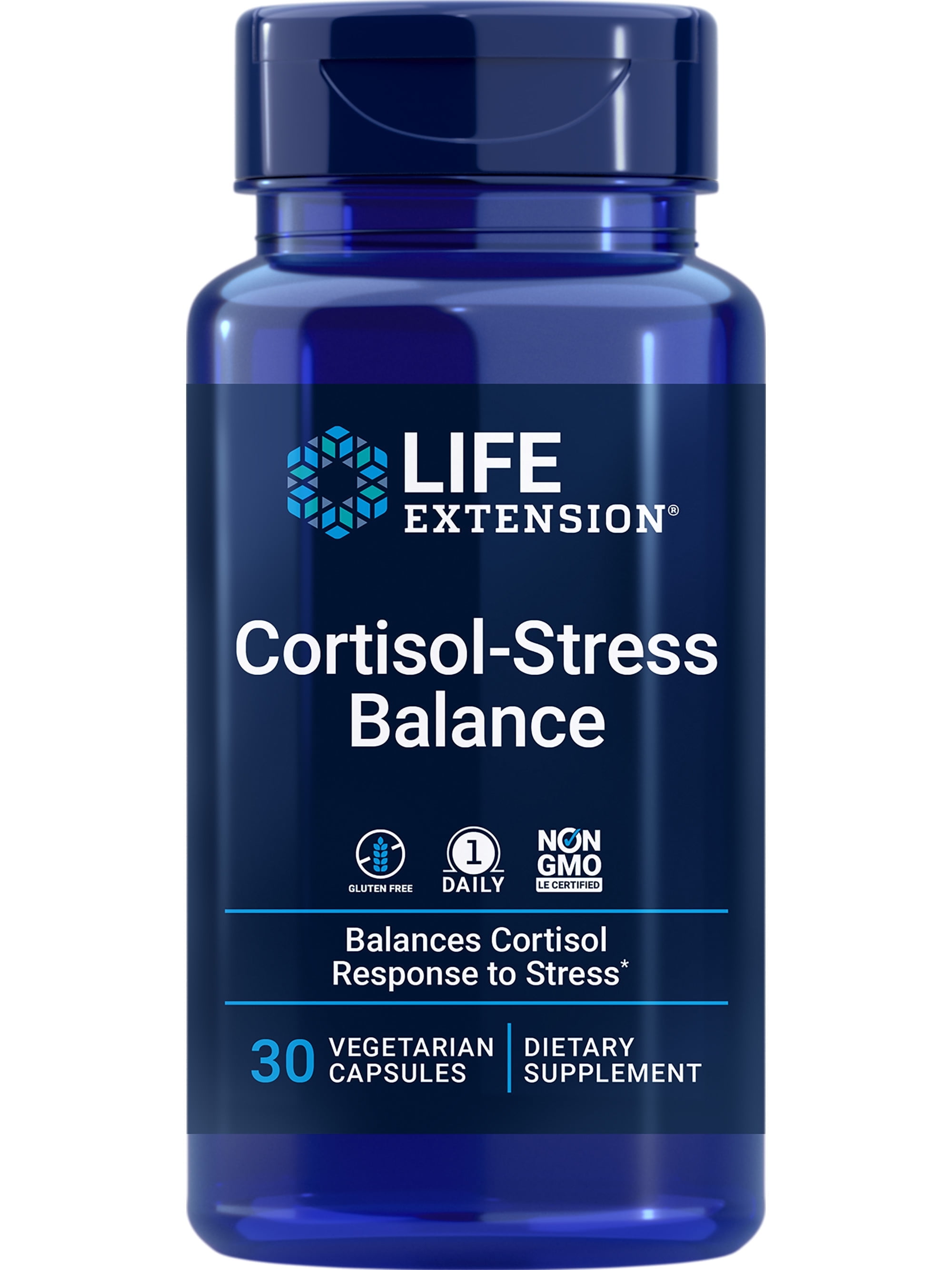 Life Extension Cortisol-Stress Balance - Stress Support Supplement - 30 ...