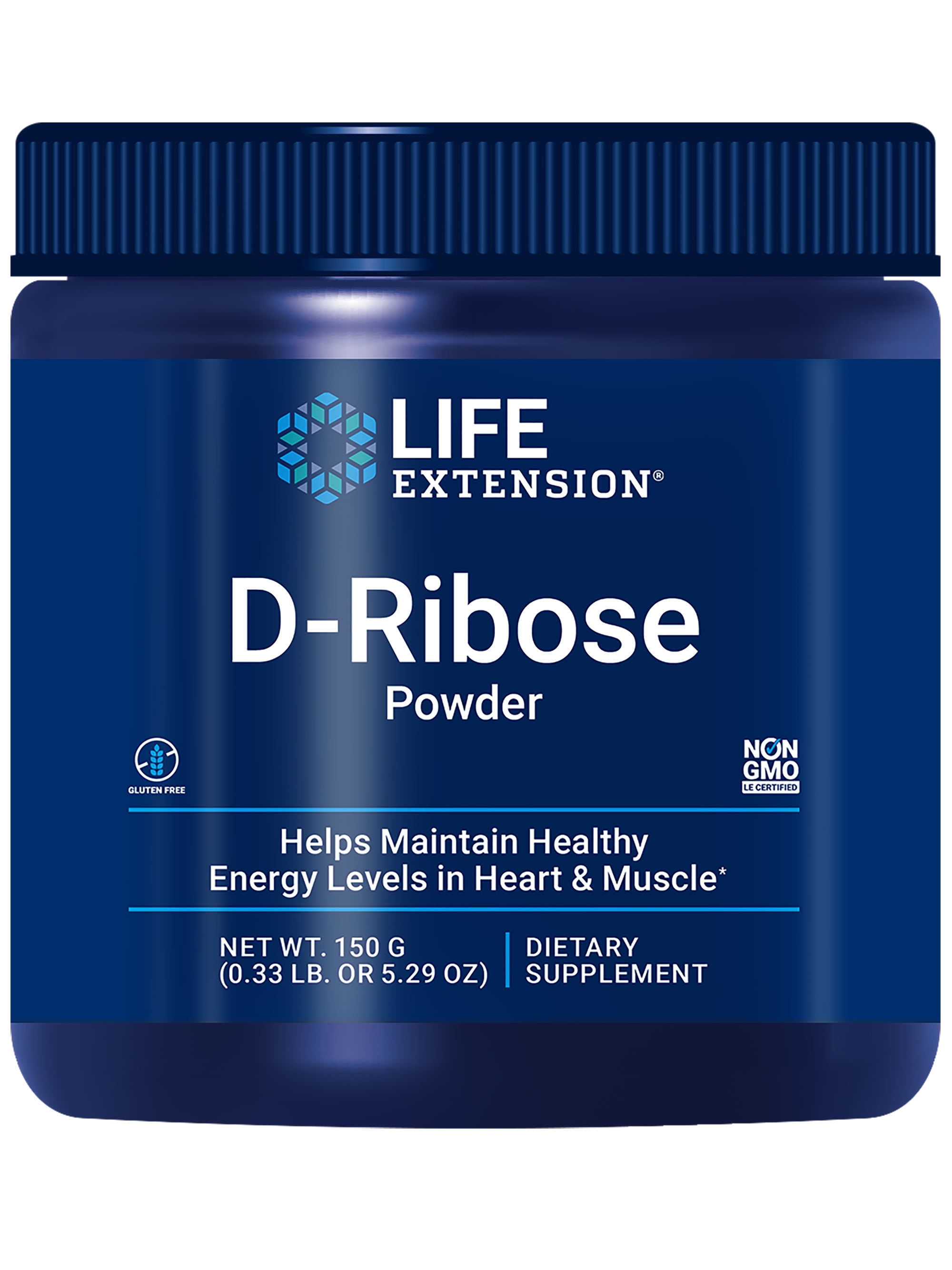 Life Extension D-Ribose Powder, 150g - Supports Heart & Muscles Energy ...