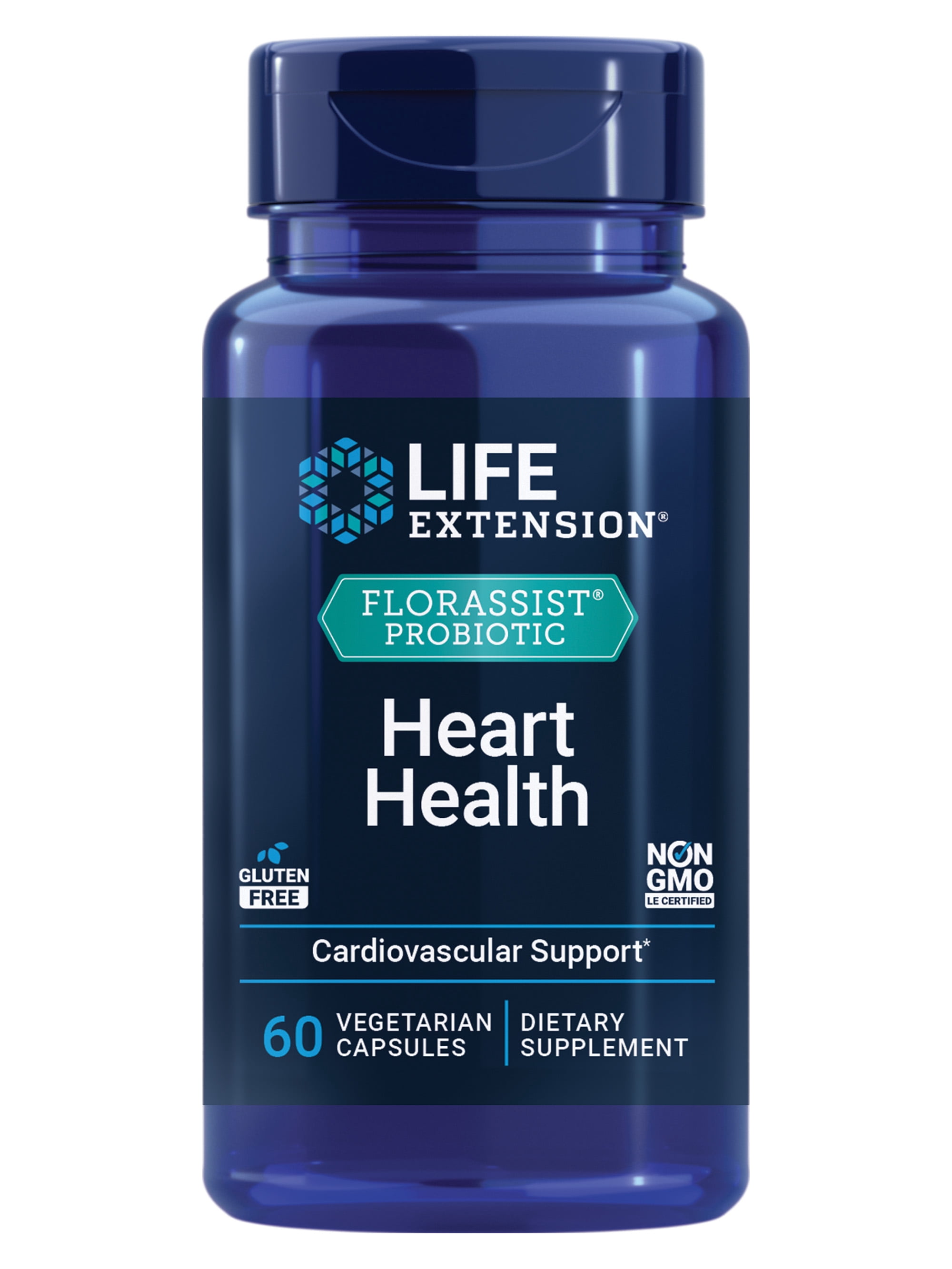 Life Extension Florassist Heart Health Probiotic, 60 Capsules - Walmart.com