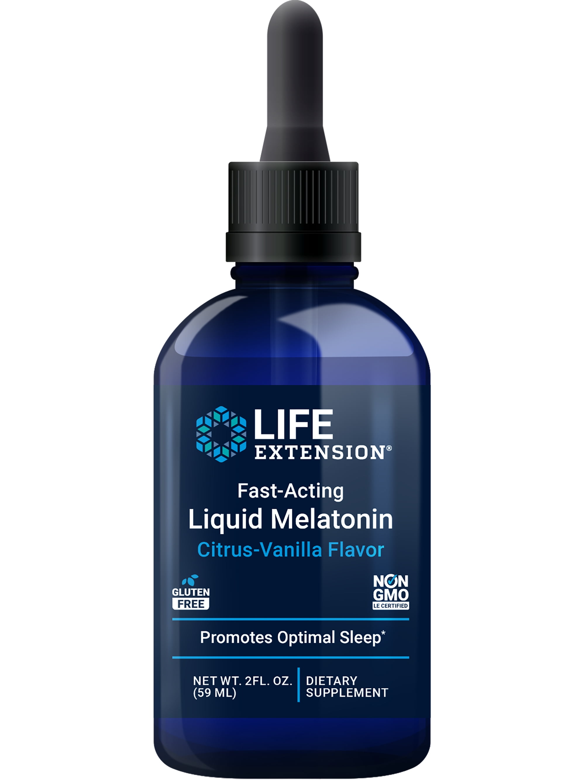 Life Extension Fast-Acting Liquid Melatonin, Citrus-Vanilla, 3 mg, 2 fl ...