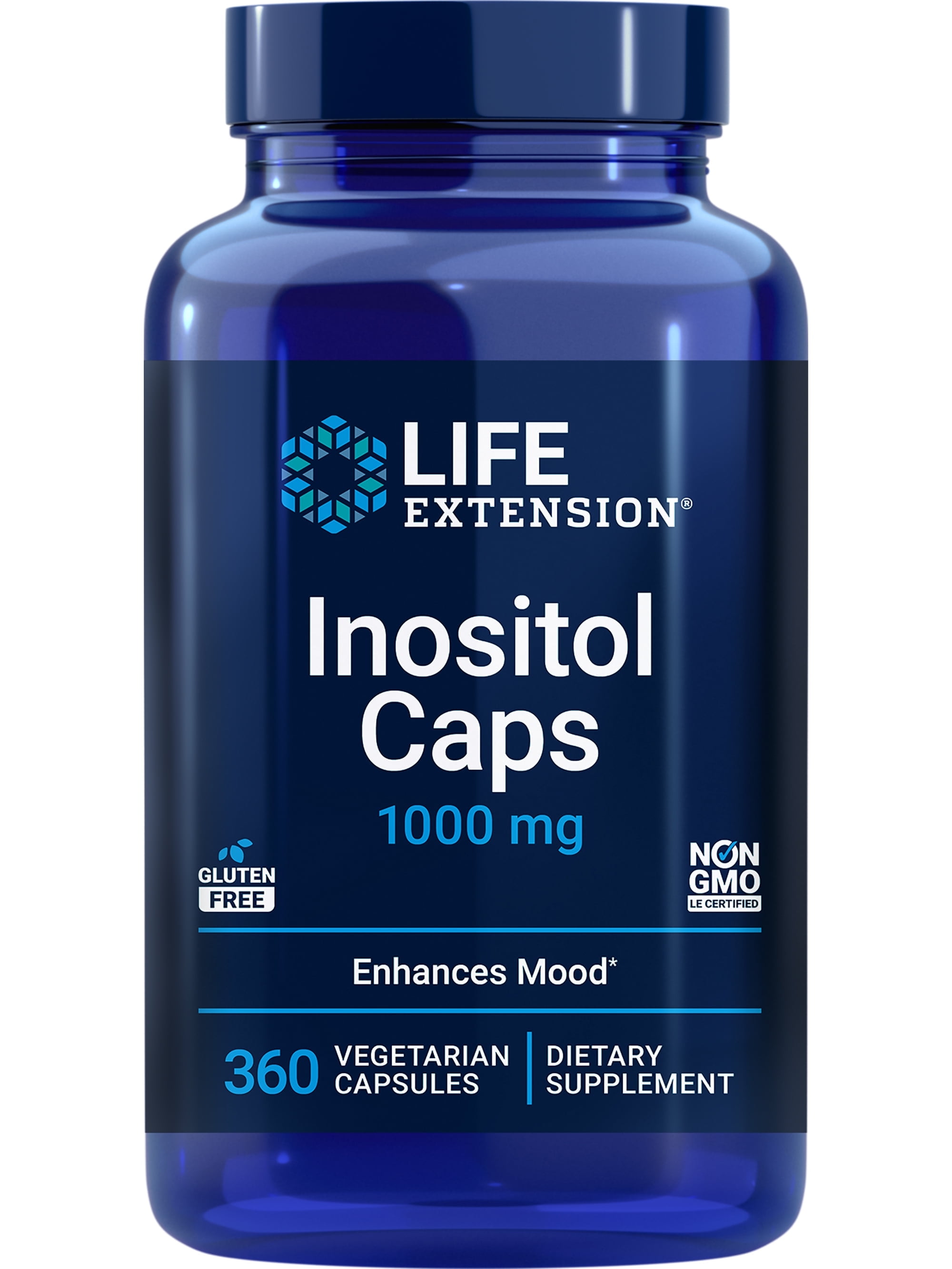 Free Shipping! Life Extension Inositol Caps 1000 mg Myo-Inositol for ...